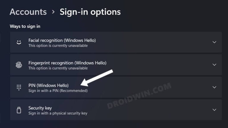 PIN not working in Windows 11: How to Fix - DroidWin